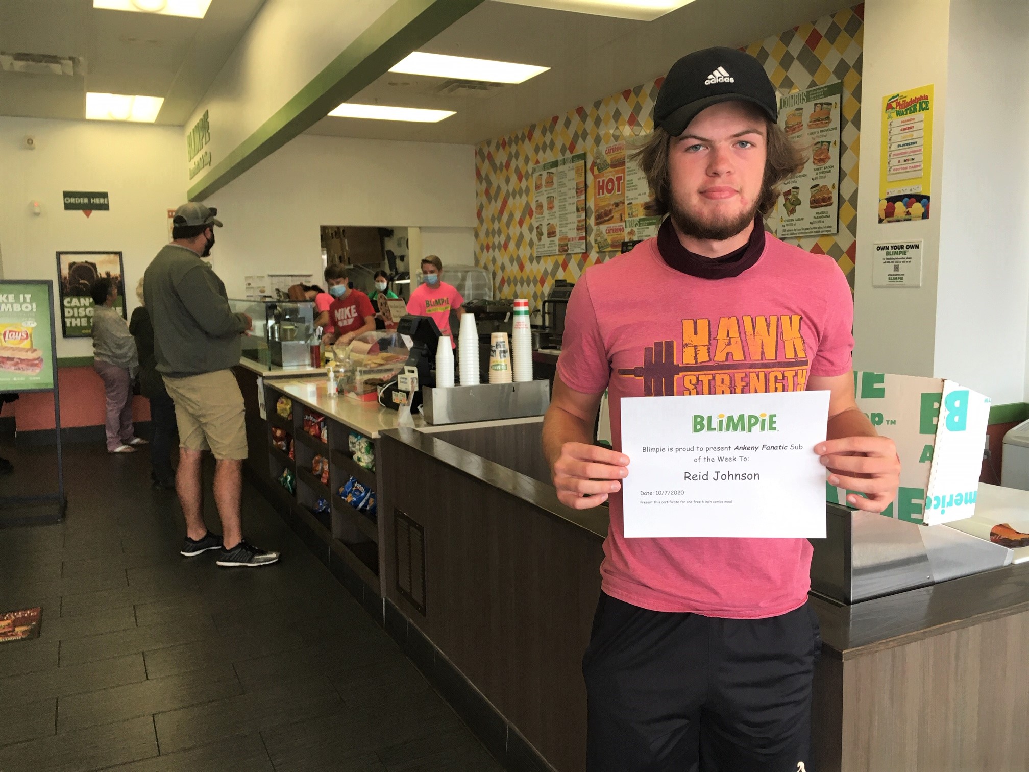 Blimpie Sub of the Week: Reid Johnson, Ankeny football