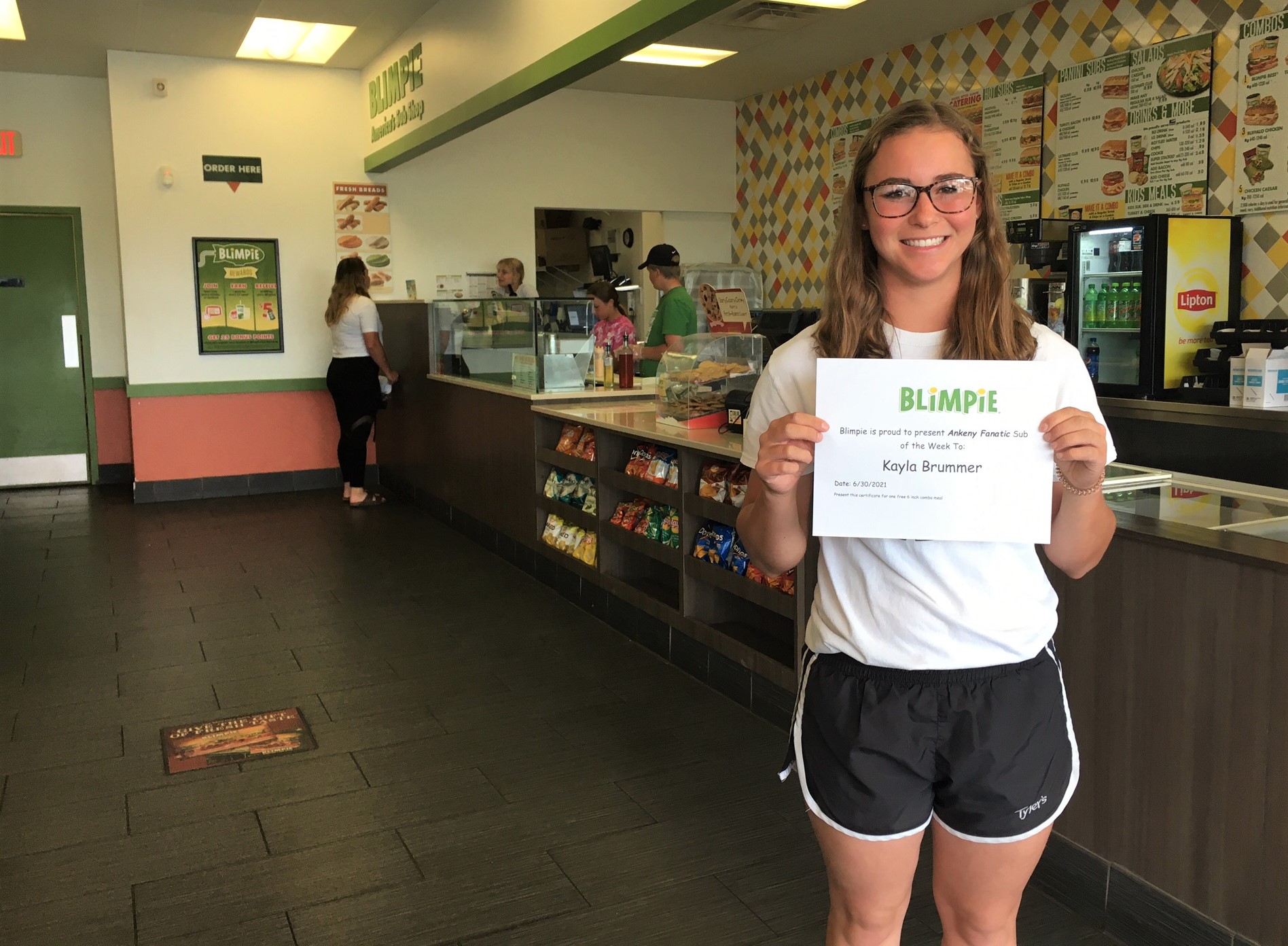 Blimpie Sub of the Week: Kayla Brummer, Ankeny softball