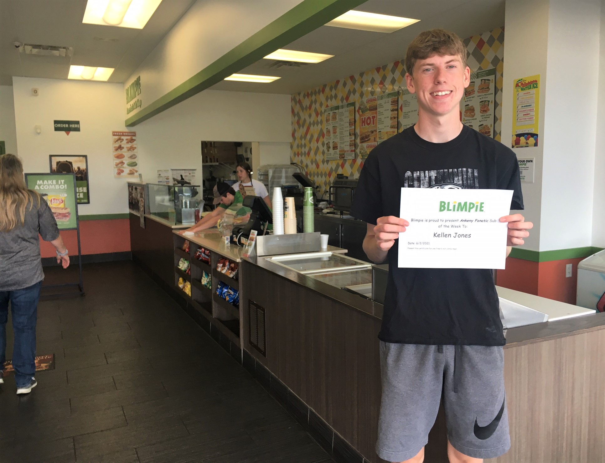 Blimpie Sub of the Week: Kellen Jones, Ankeny Centennial boys’ tennis