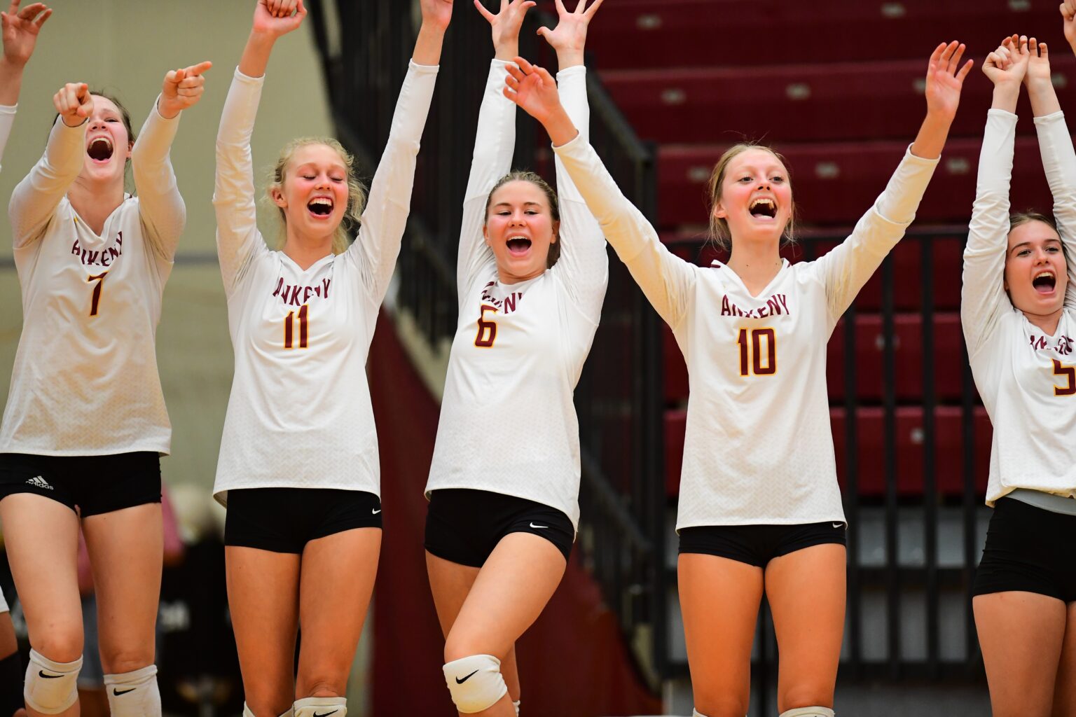 Hawkettes celebrate their Senior Night with dominating sweep over S.E. Polk