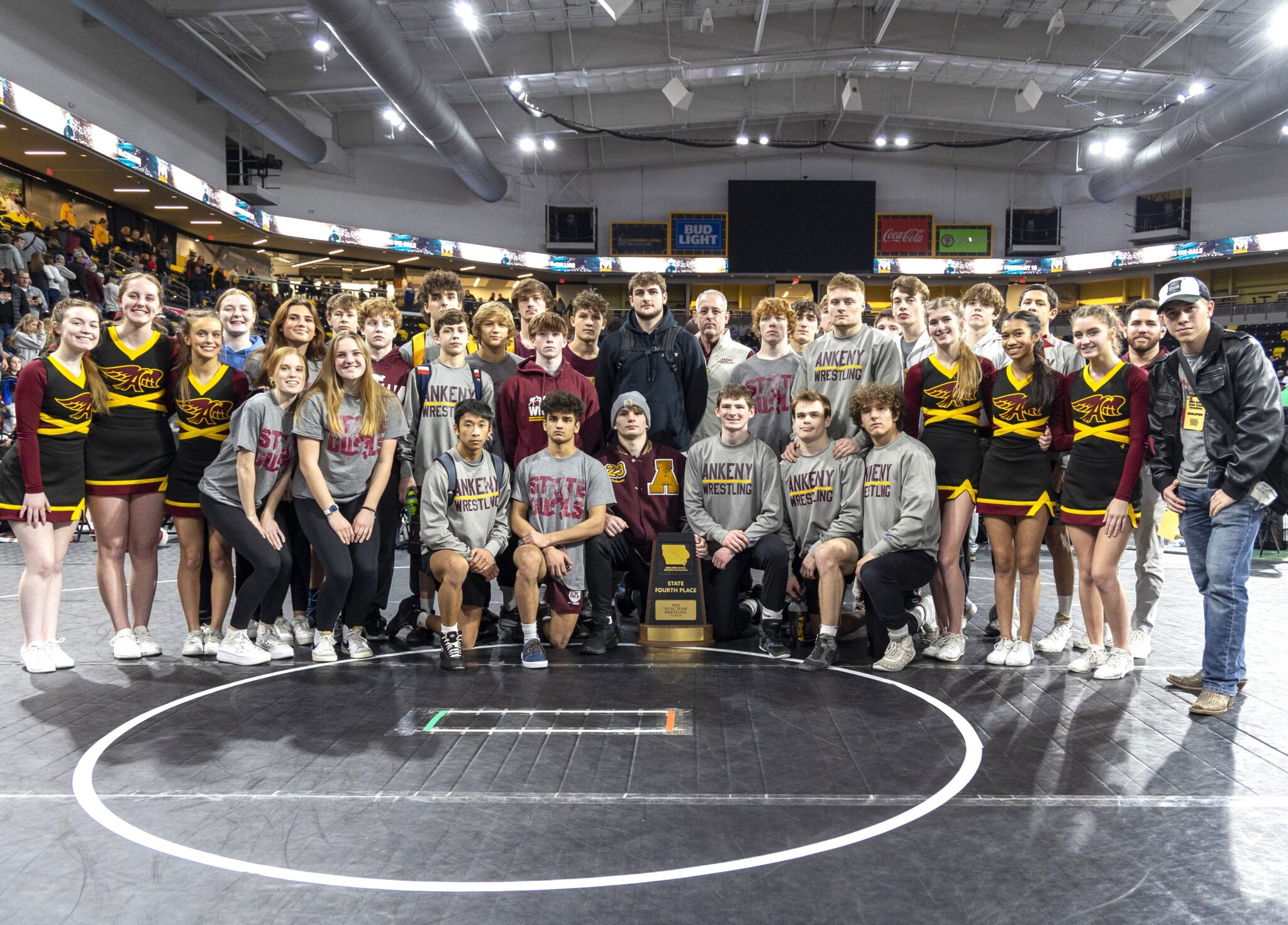 ‘We wrestled as hard as we could’: Hawks place 4th in 3A duals tourney