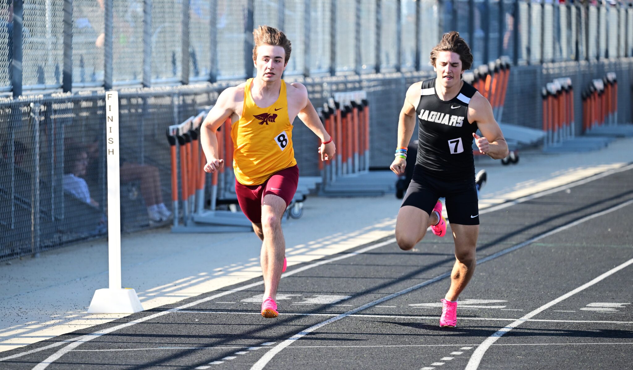 Hawks break school record in 4×100 relay, while Zuber sets mark in 800