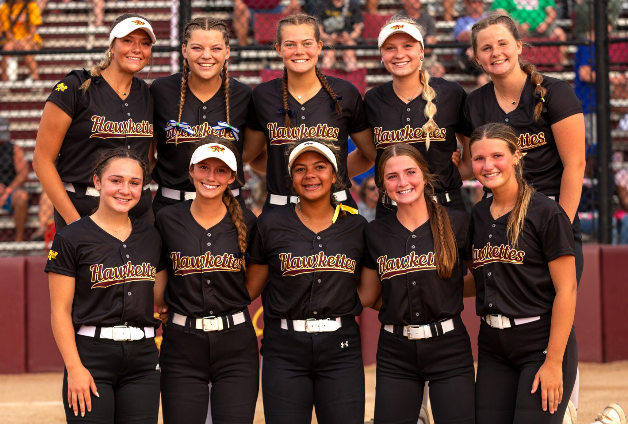 ‘The 2023 class is a special group’: Hawkettes romp to win on Senior Night