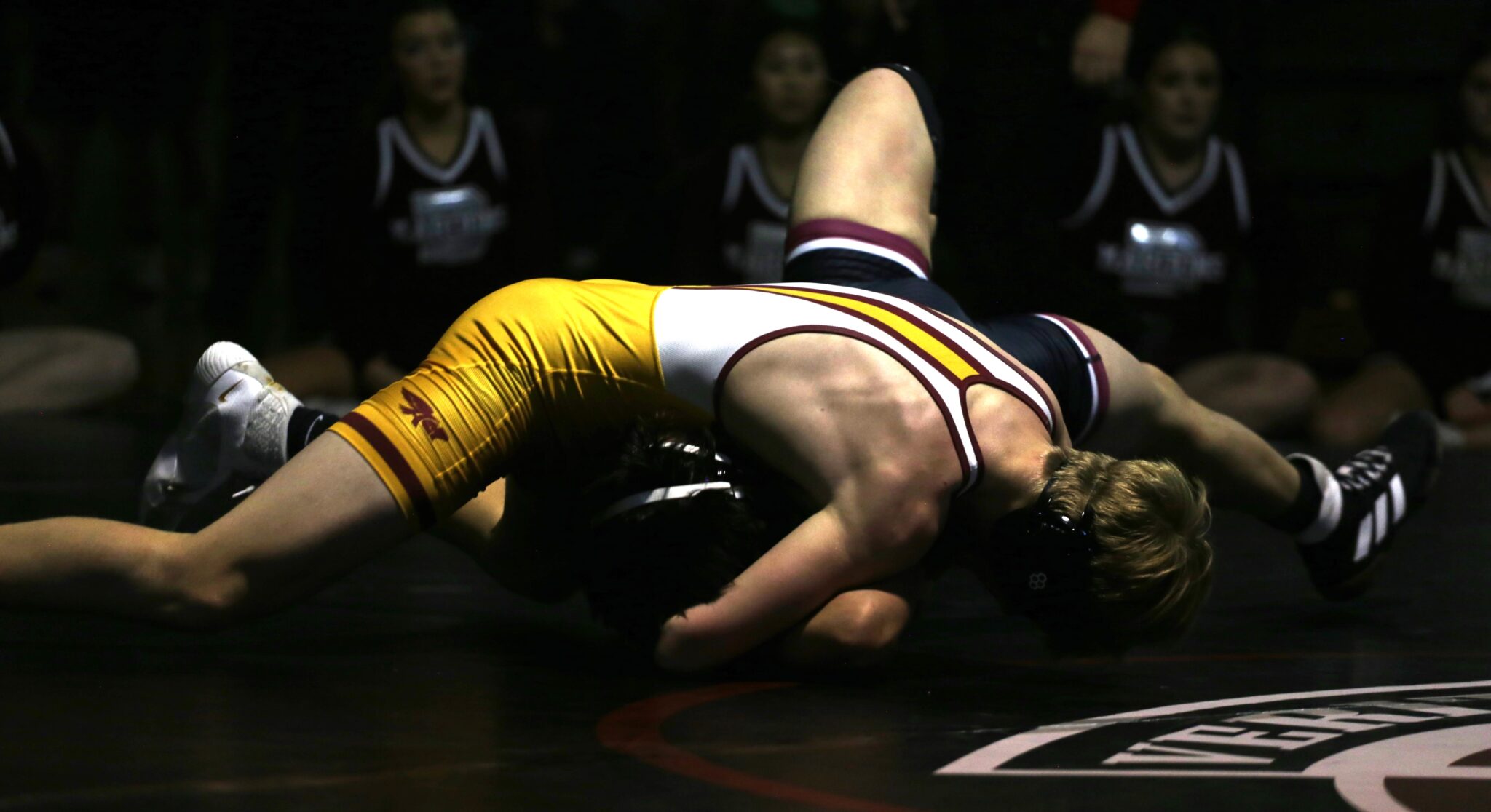 Dowling wrestlers overcome 21-point deficit to tie Hawks, then win on ...