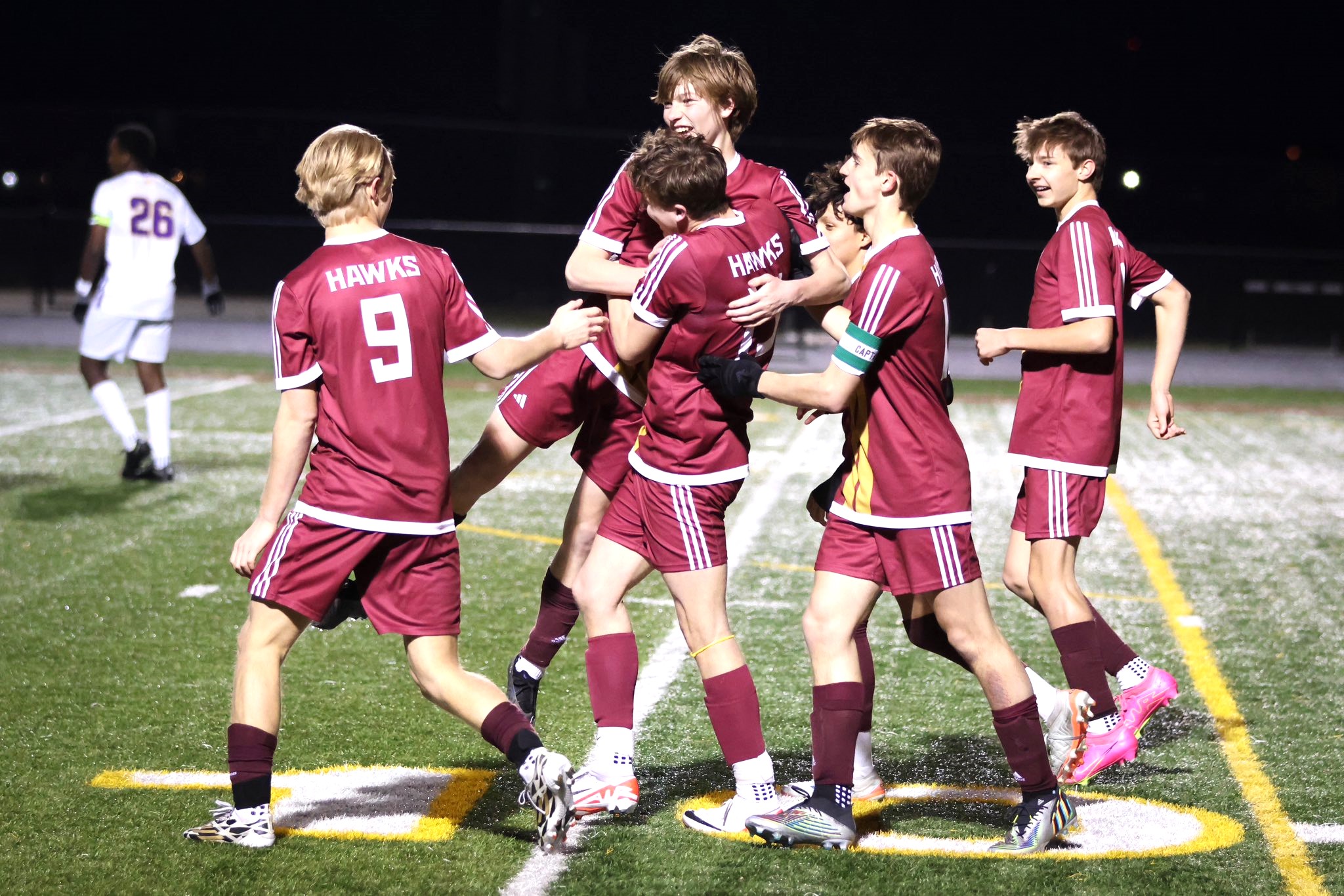 Hawks turn in complete performance, romp to 3-0 victory over Waukee