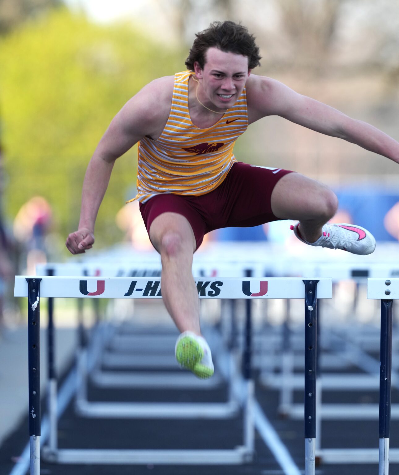Hawks race to school record in 4×100 relay, post fastest time in state ...