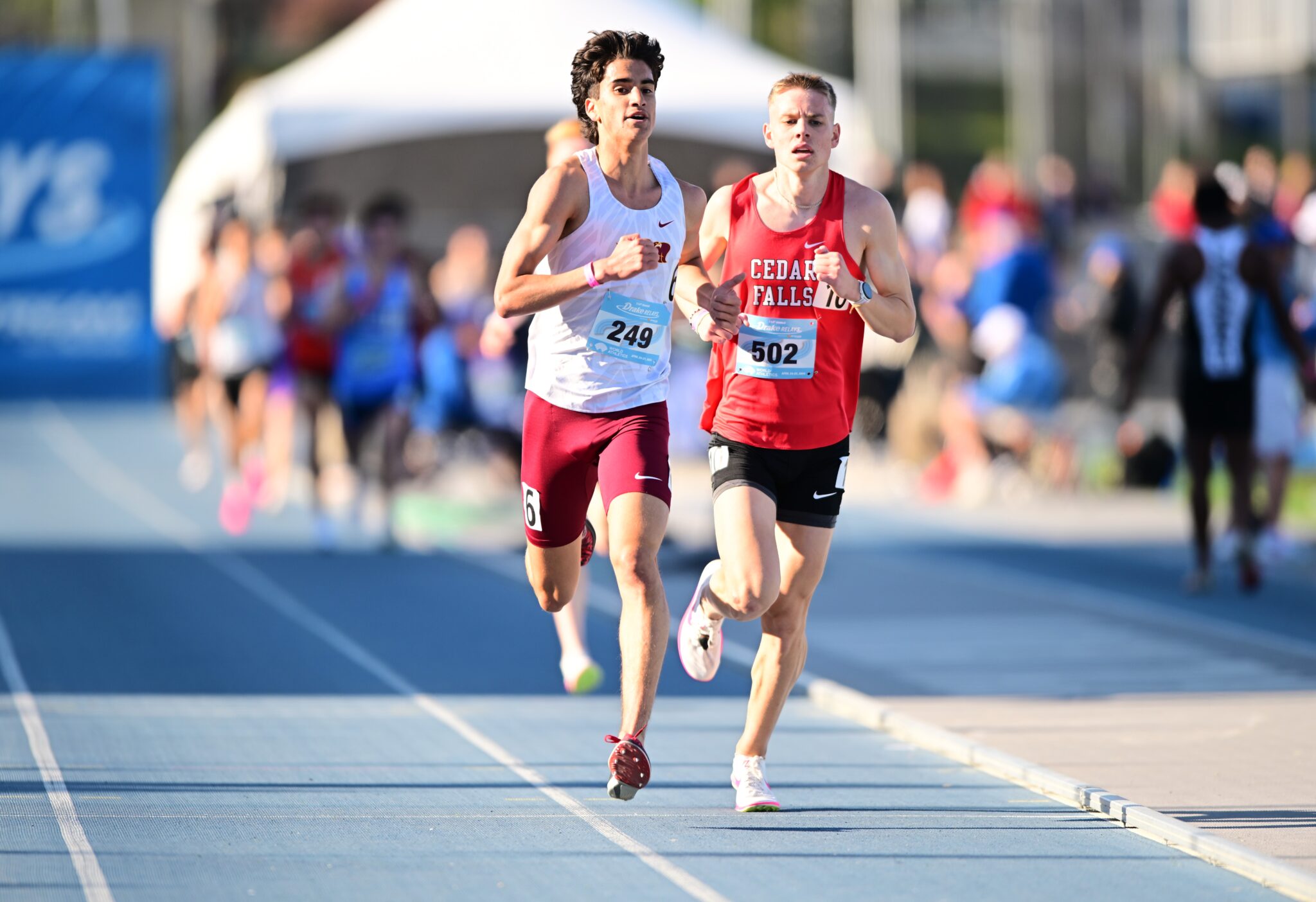 Ankeny’s Zuber, Beason, Hanfelt shine on record-setting day at Drake Relays