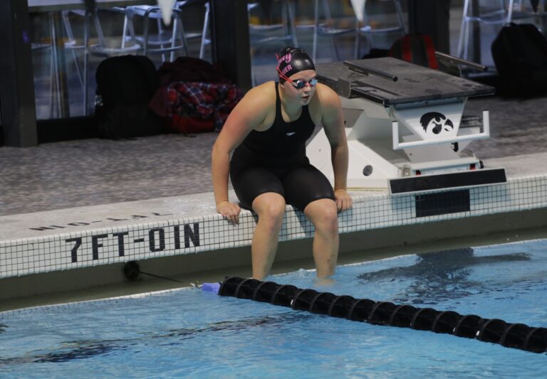 ‘I love to race’: Ankeny’s Villhauer sets PR in 100 butterfly during ...